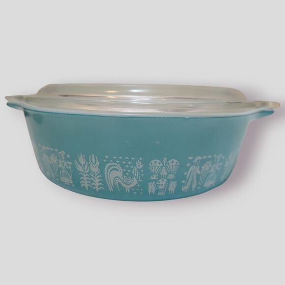 Pyrex | Kitchen | Vintage Pyrex Amish Butterprint Turquoise 47 1 Pt ...